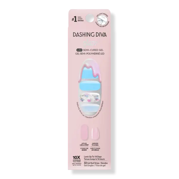 DASHING DIVA Glaze Design, Semi-cured Gel Nail Polish Stickers - Under The Sea