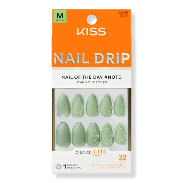 Kiss Drip Press On Nails - Dancing Heart