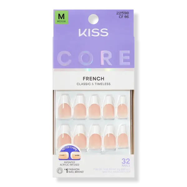 Kiss Core French Press On Nails - Reunion