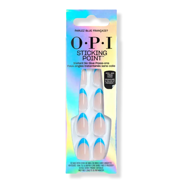 OPI Press-on Nail Set - Parlez Blue Francais?