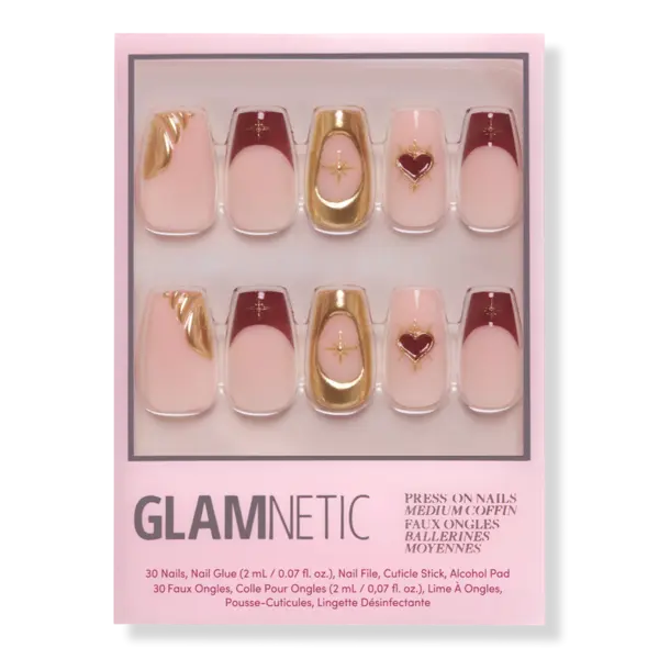 GLAMNETIC Queen Of Hearts Press-on Nails - One-color