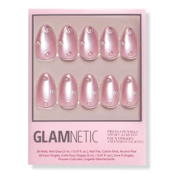GLAMNETIC Pearl Me Softly Press-on Nails - One-color