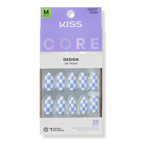 Kiss Core Design Medium Almond Press On Nails - Credit