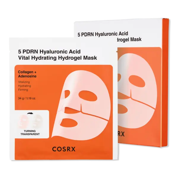 COSRX 5 Pdrn Hyaluronic Acid Vital Hydrating Hydrogel Mask With Collagen & Adenosine - One-color