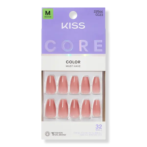 Kiss Core Color Medium Coffin Press On Nails - Jubilation