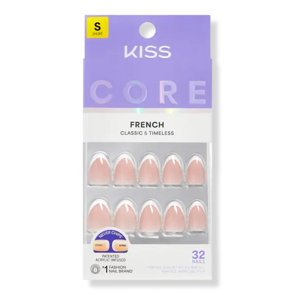 Kiss Core French Press On Nails - Passionate