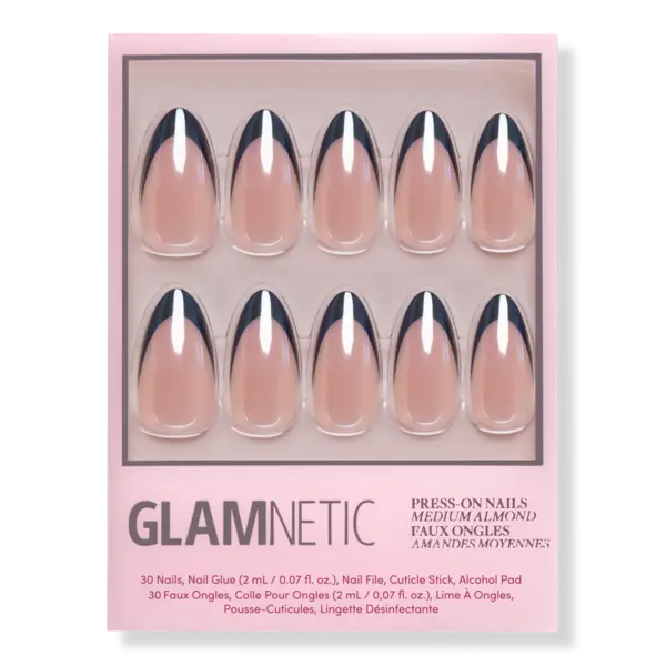 GLAMNETIC Black Truffle Press-on Nails - One-color