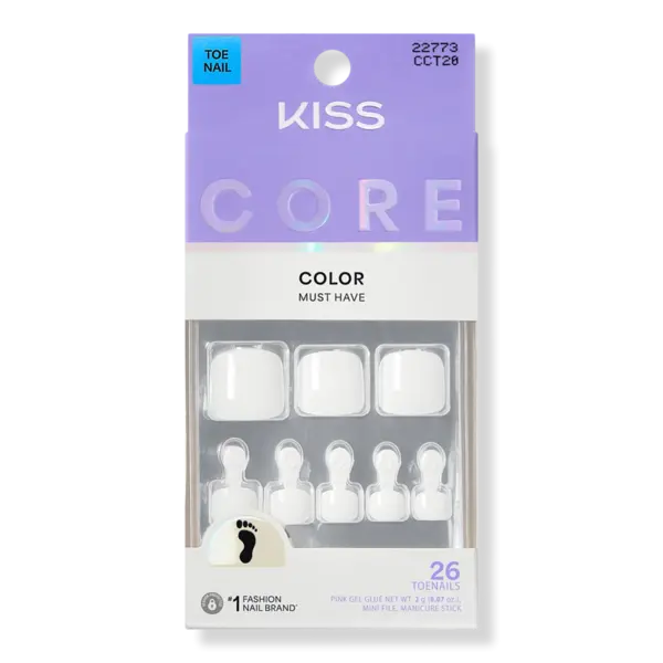 Kiss Core Color Press On Toenails - Toe-tally Yours