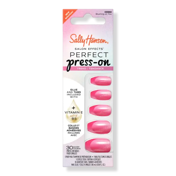 SALLY HANSEN Salon Effects Perfect Press-on Pink Nails - Blushing On You
