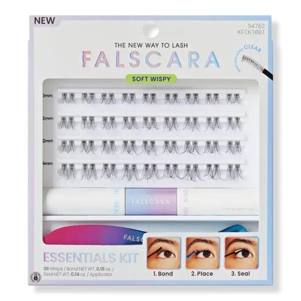 Kiss Falscara Starter Kit Lash Extension Kit Soft Wispy - One-color