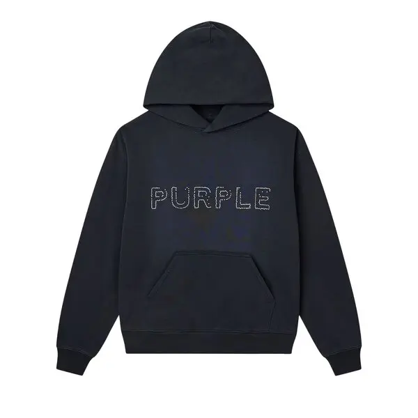 PURPLE BRAND French Terry Pullover Hoodie