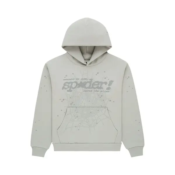 SP5DER Tonal Punk V2 Hoodie - Grey