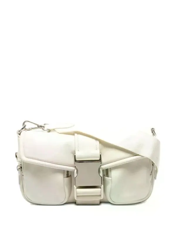Prada 2015-2025 Buckle Shoulder Bag - White