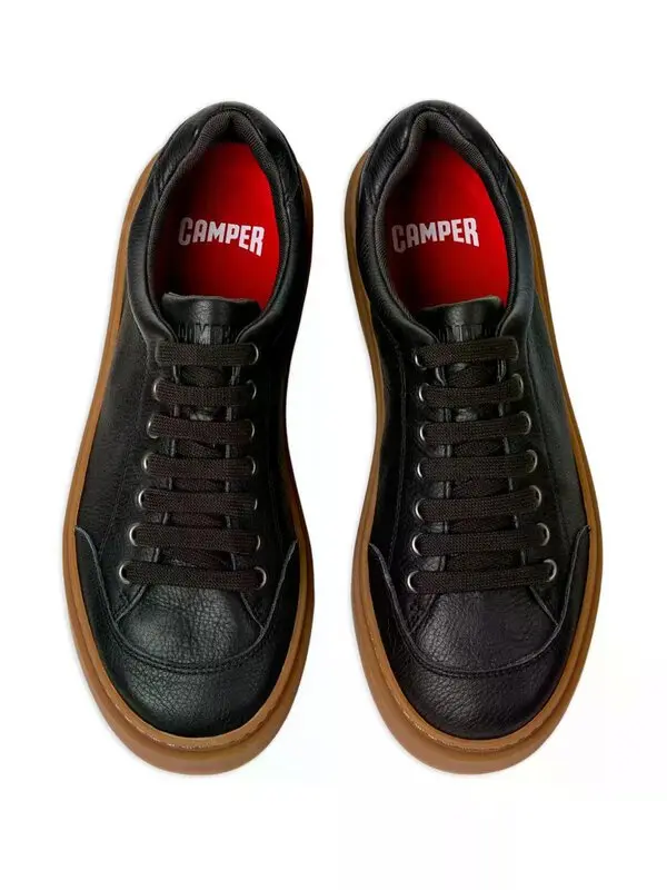 Camper Twentyfive Leather Lace-up Sneakers - Black