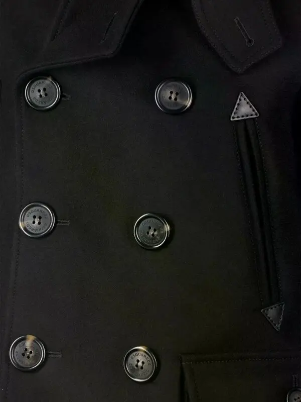 Dsquared2 Double-breasted Coat With Pockets