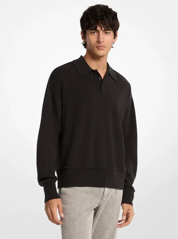 Michael Kors Merino Wool Polo Sweater