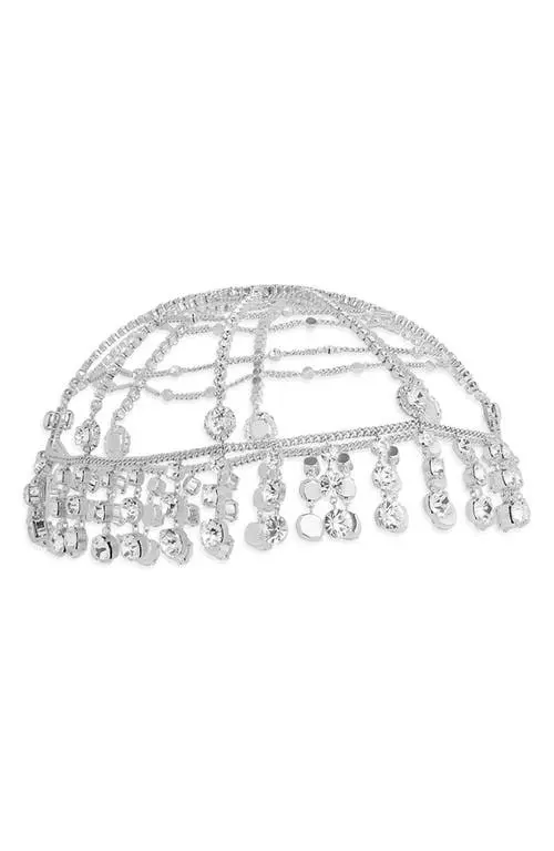 Rabanne Crystal Embellished Headpiece - Silver/crystal
