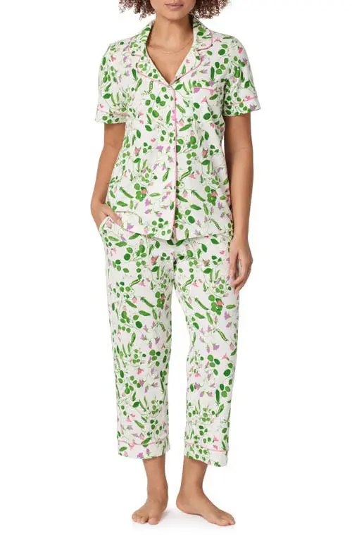 BEDHEAD PAJAMAS Stretch Cotton Jersey Pajamas - Peas In A Pod