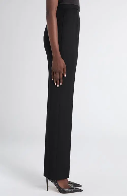 Alexander McQueen High-waist Wool Tuxedo Straight-leg Pants