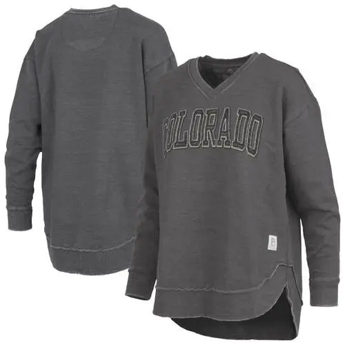 PRESSBOX Colorado Buffaloes Westin Poncho V-neck Pullover Sweatshirt