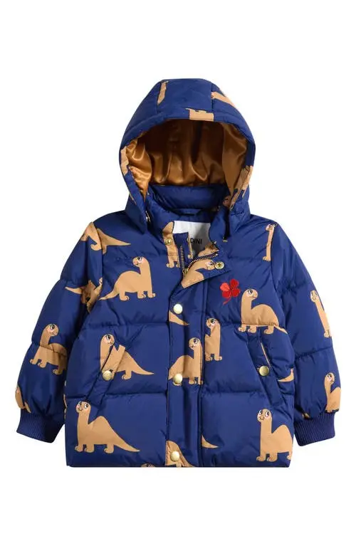 MINI RODINI Printed Quilted Puffer Jacket