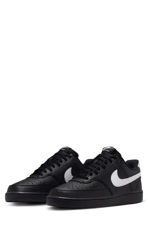 Nike Court Vision Low Sneaker - 010 Black/black/white