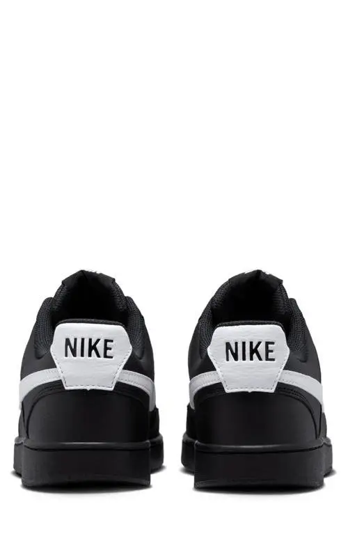 Nike Court Vision Low Sneaker - 010 Black/black/white