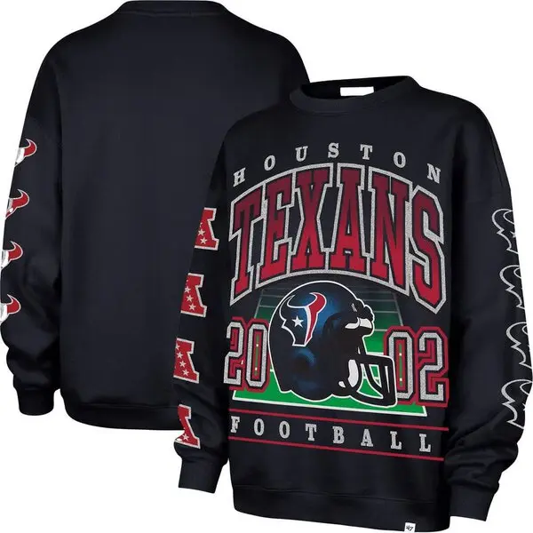 '47 Houston Texans Go Big Oversized Pullover Sweatshirt