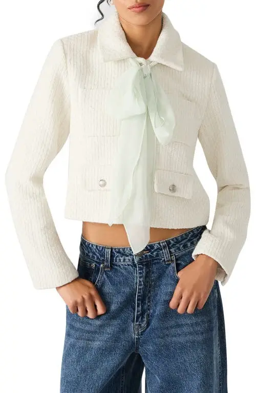 Steve Madden Alise Crop Knit Jacket