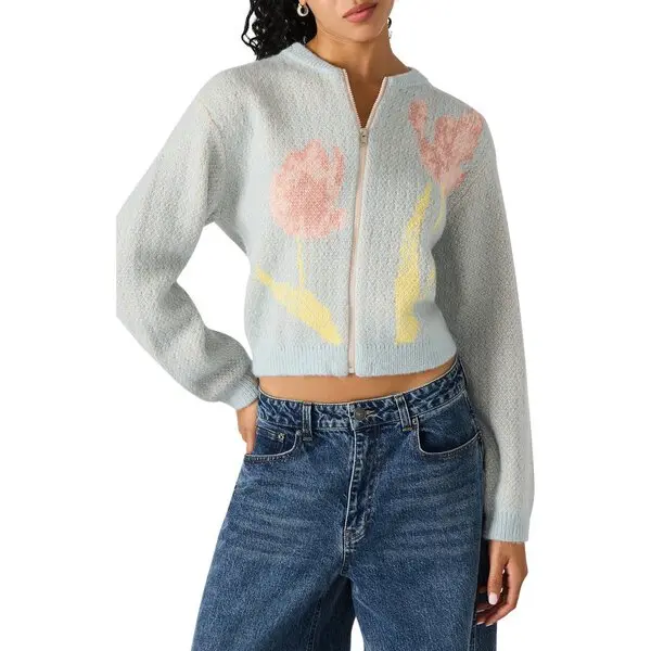 Steve Madden Jena Crop Sweater Jacket