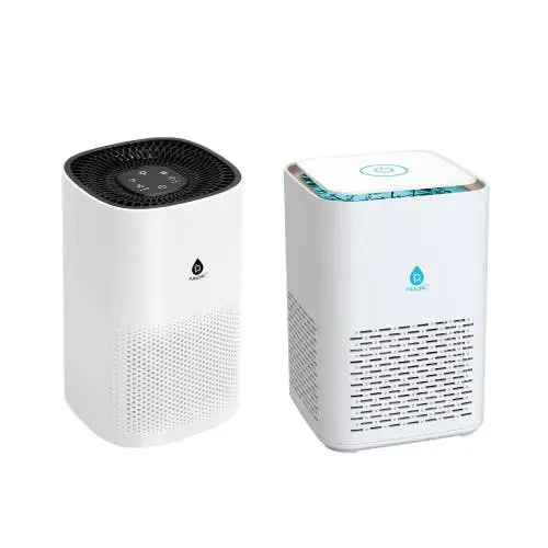 PURSONIC True Hepa Air Purifier Duo4-stage Large Room Purifier + Compact 3-stage Purifier Set - White