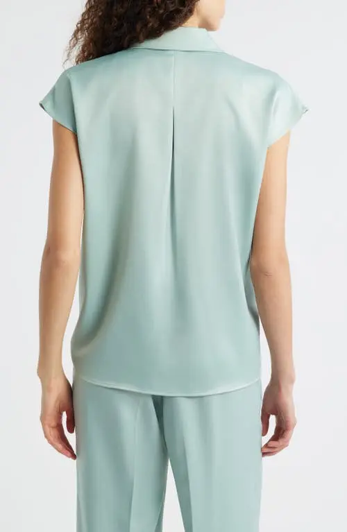 Anne Klein Crepe Button-up Top