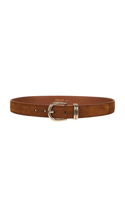 FLATTERED Beatrice Belt - Bourbon Suede