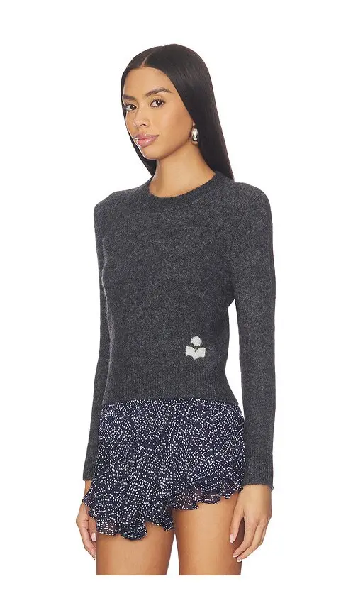 Isabel Marant Étoile Grey Alpaca Blend Cropped Sweater - Medium Grey