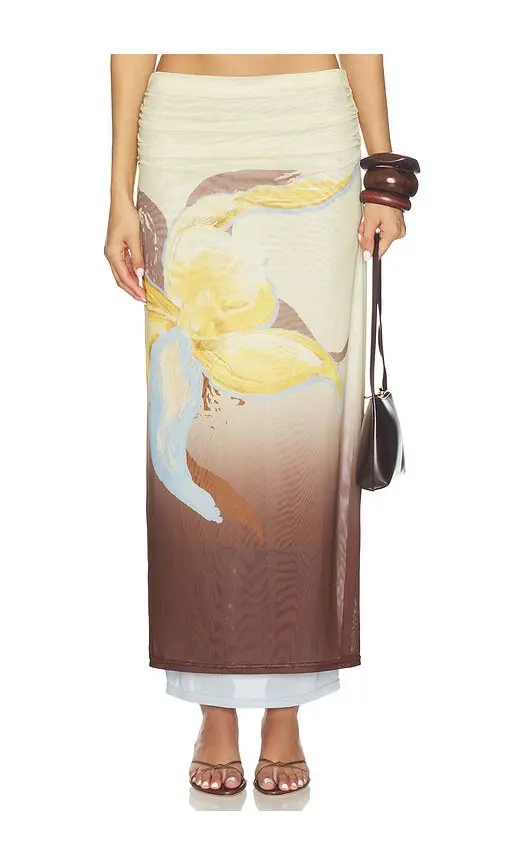 SOVERE / Dahlia Printed Mesh Skirt