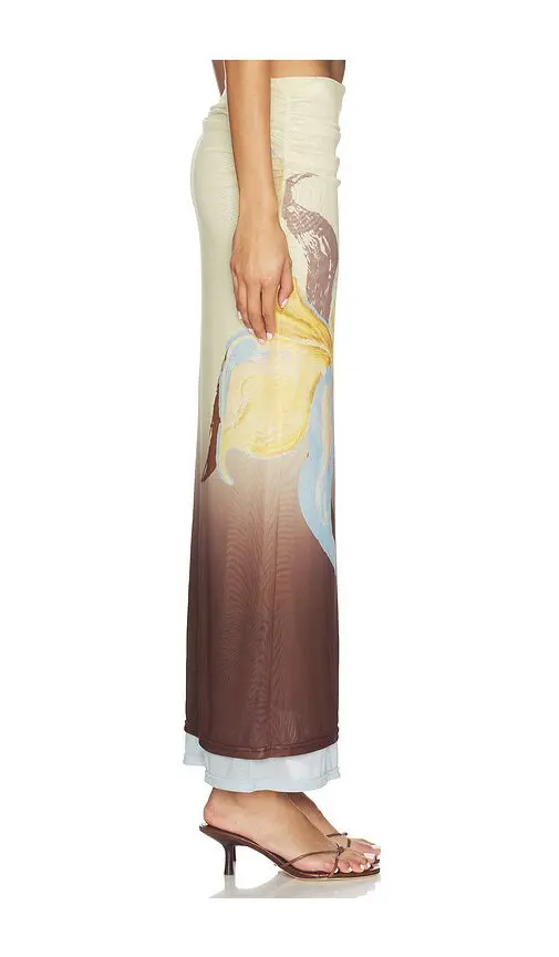 SOVERE / Dahlia Printed Mesh Skirt