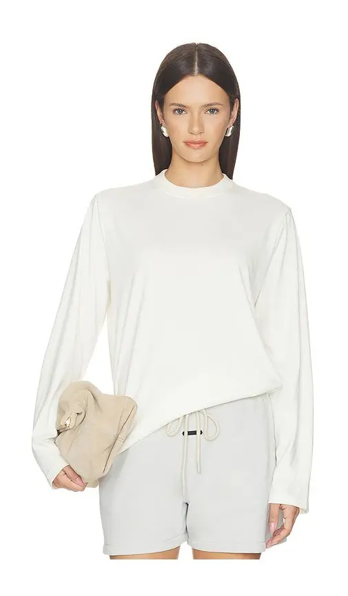 Fear Of God Classic Fit Long Sleeve Tee - Ivory