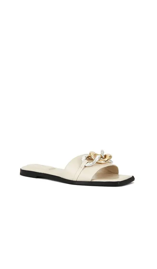 Simkhai Arlo Chain Leather Flat Slide