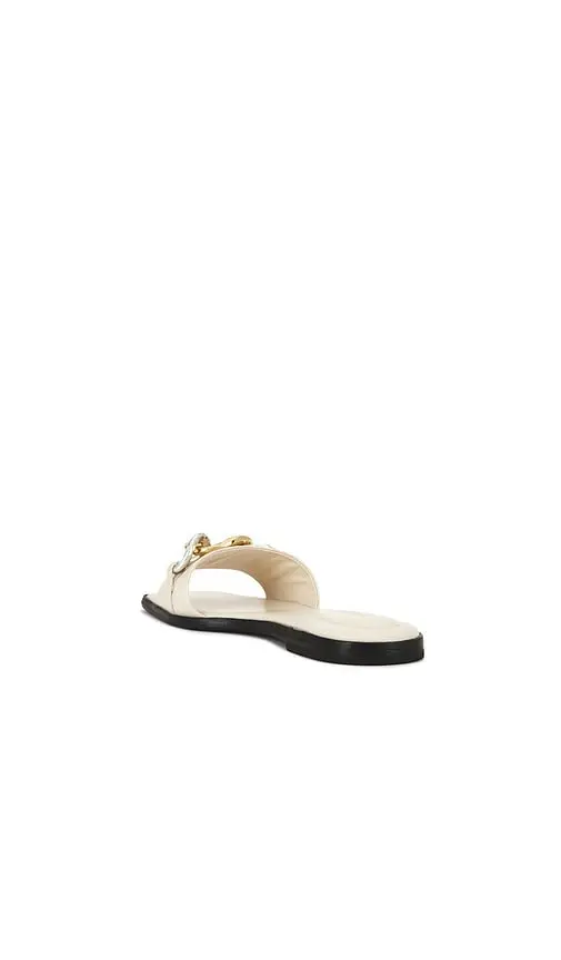 Simkhai Arlo Chain Leather Flat Slide