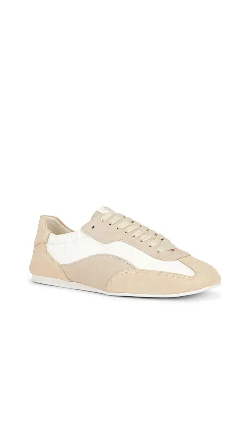 Simkhai Georgie Leather Combo Sneakers - Cream