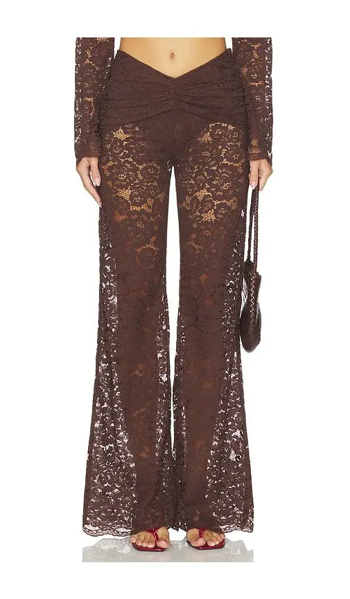 SHANI SHEMER Madison Straight Pants - Espresso