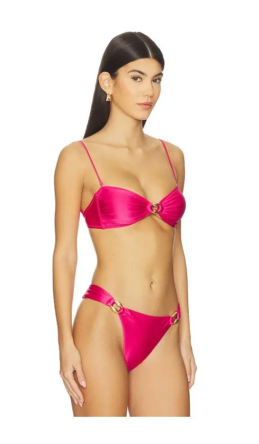 SHANI SHEMER Nyx Bandeau Bikini Top - Fuchsia
