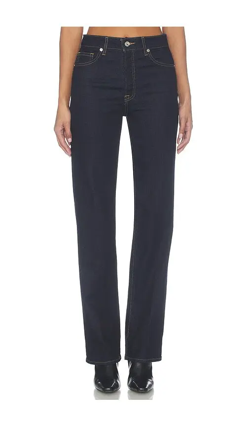 Good American Good True Straight Jeans - Rinse