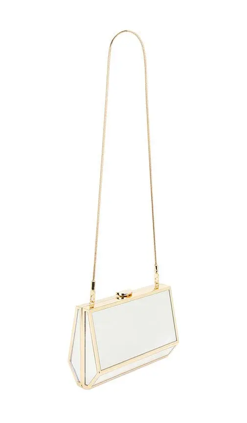 Simkhai Maddox Mirror Clutch - Gold