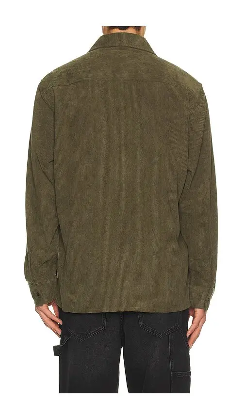 BABYLON Corduroy Shirt In Olive