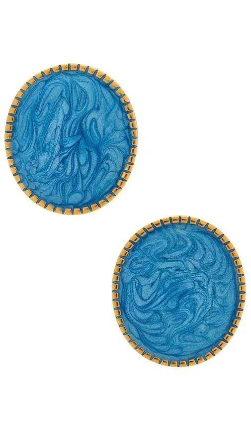 GALLEY LOS ANGELES May Vintage Earrings - Blue