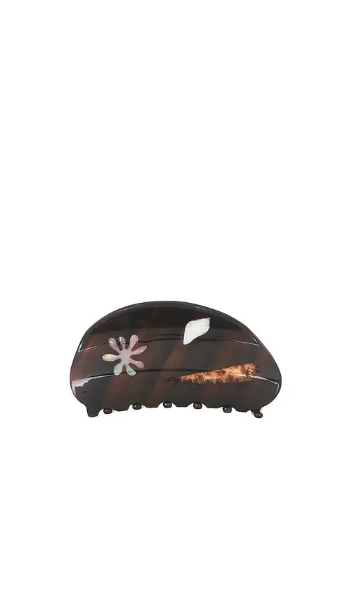 CASA CLARA Kaia Hair Claw Clip - Deep Brown Shell