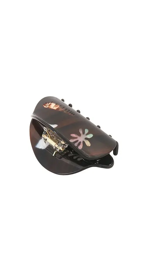 CASA CLARA Kaia Hair Claw Clip - Deep Brown Shell