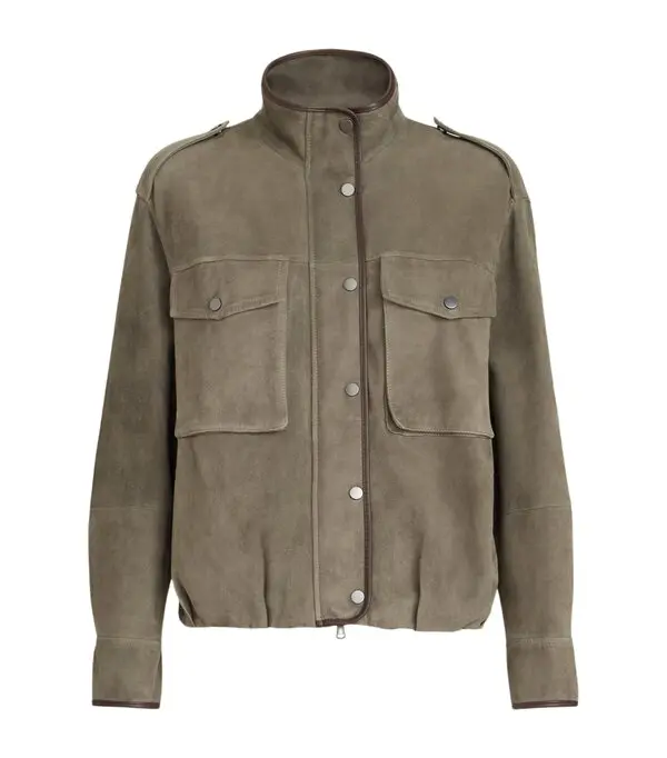 Brunello Cucinelli Suede Jacket - Brown