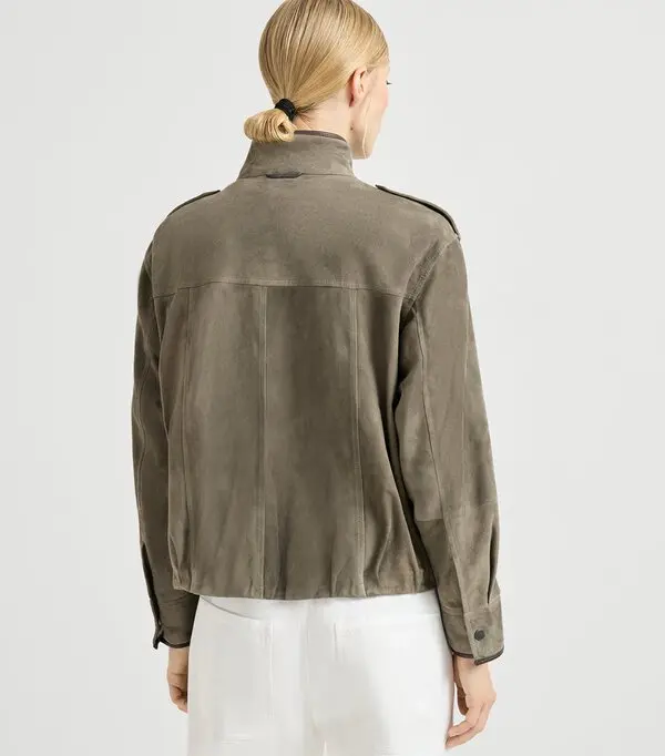 Brunello Cucinelli Suede Jacket - Brown
